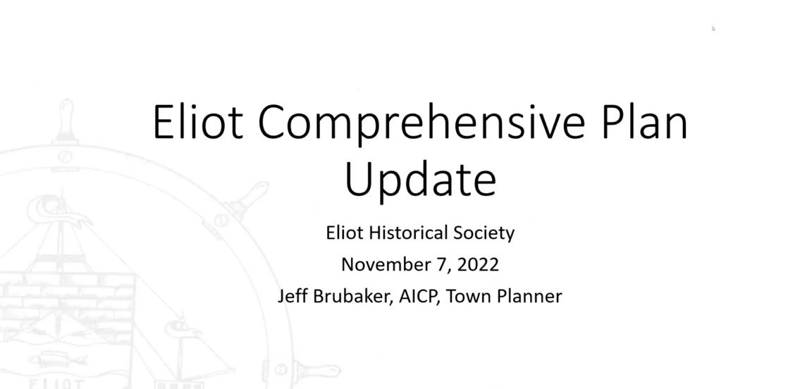 Eliot Comprehensive Plan Update | Eliot Historical Society